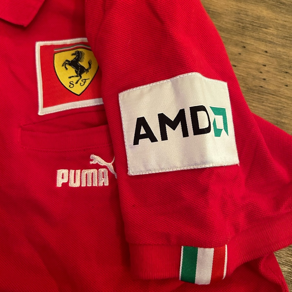 Racing Formula 1 Scuderia Ferrari Polo Shirt 2008 Pum… - Gem Racing Formula 1 Scuderia Ferrari Polo Shirt 2008 Pum… - Gem